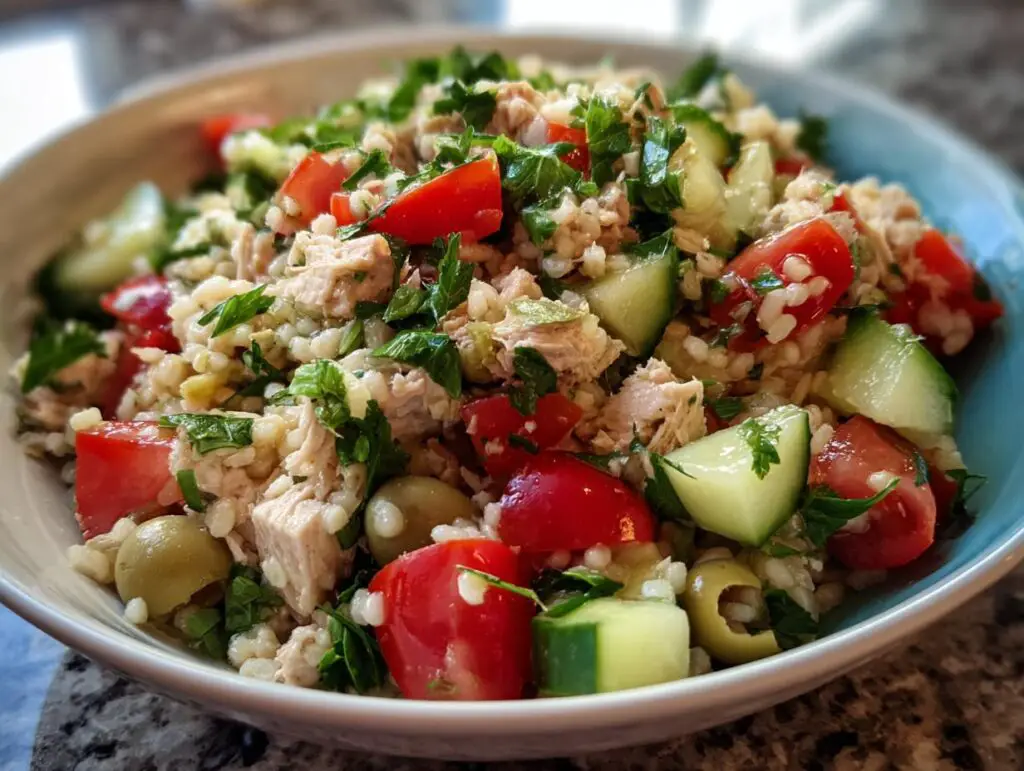 Anna's Perfect Bulgar Wheat & Tuna Salad (20g Protein) - Mom’s Kitchen