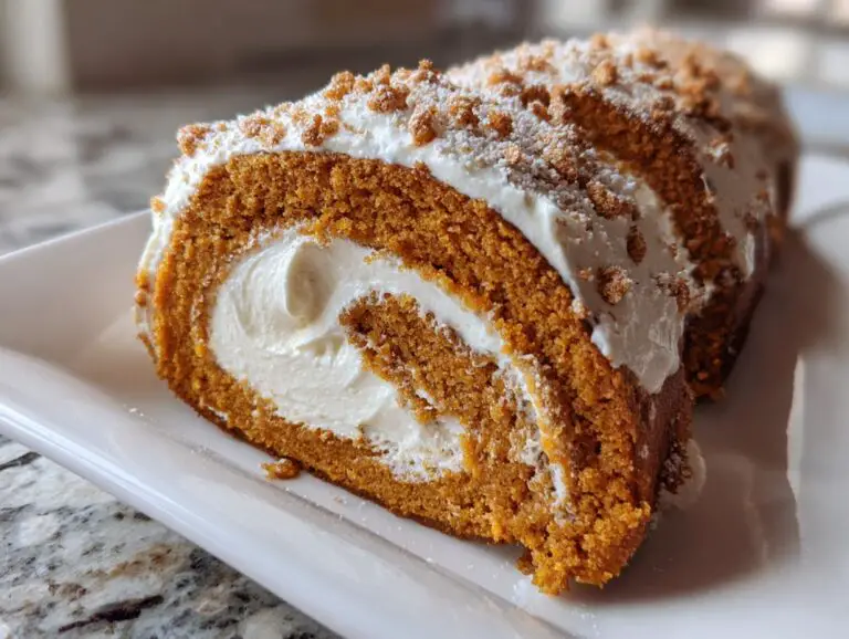 Amazing 380 Calorie Fall Pumpkin Spice Roll Cake - Mom’s Kitchen